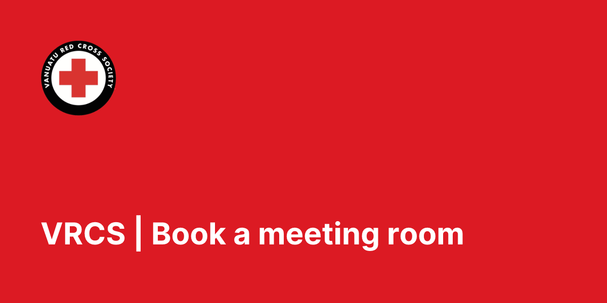 Book a meeting room | Vanuatu Red Cross